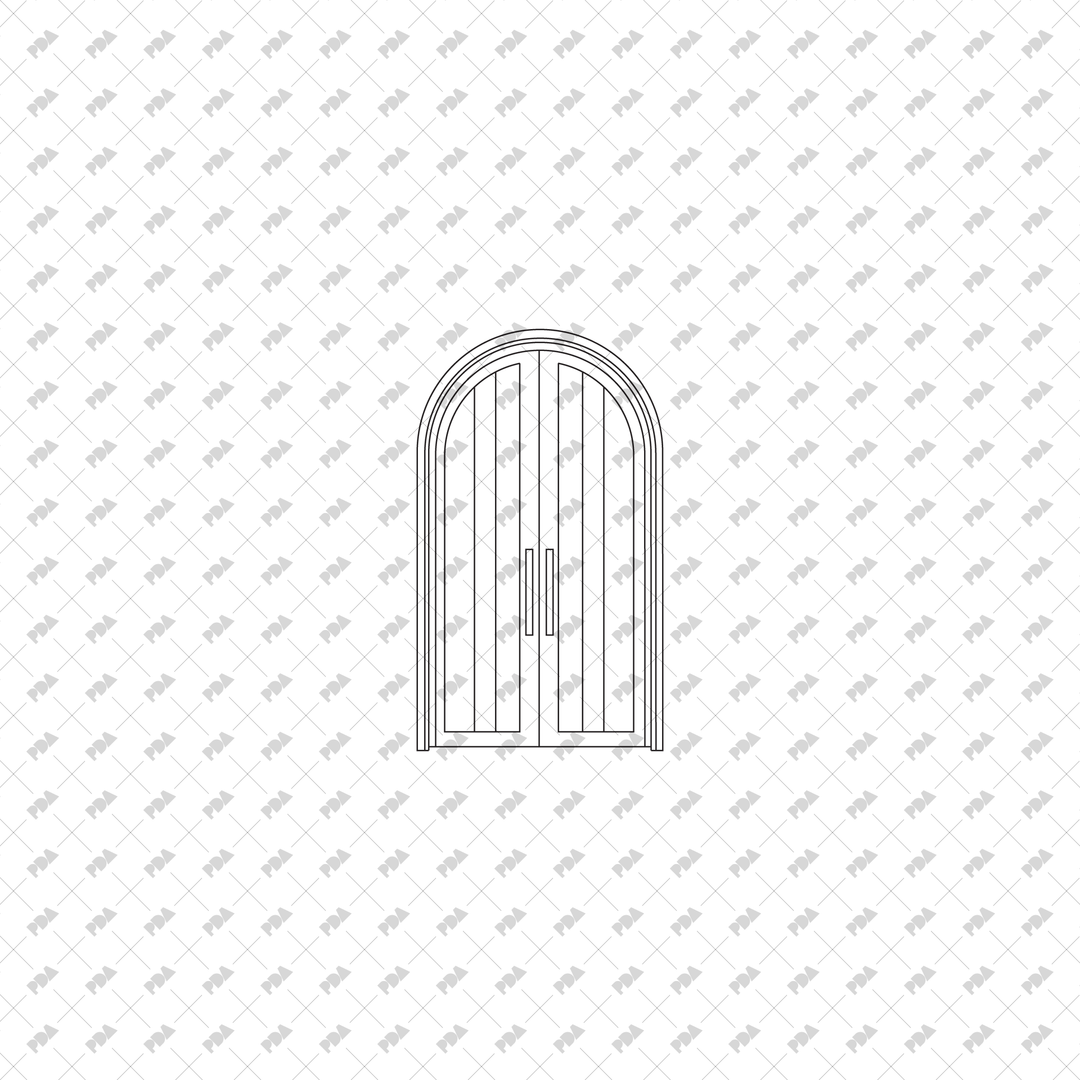 CAD Vector Doors Set for Architectural Drawings