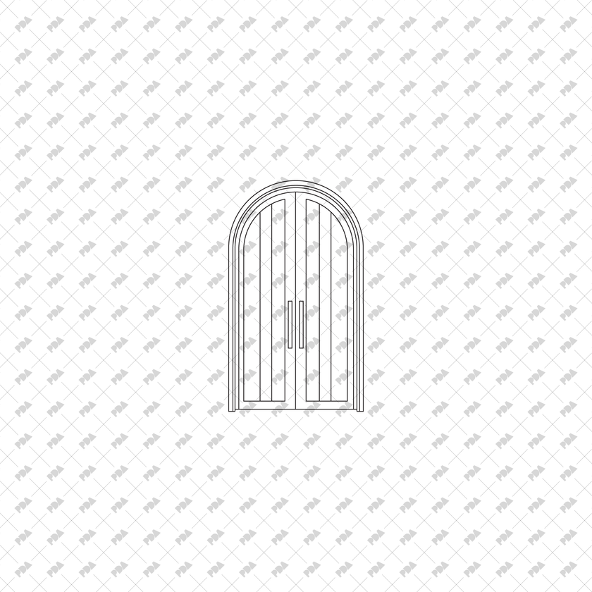 CAD Vector Doors Set for Architectural Drawings