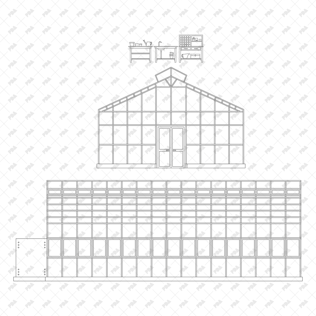 CAD, Vector Greenhouse Essentials Set