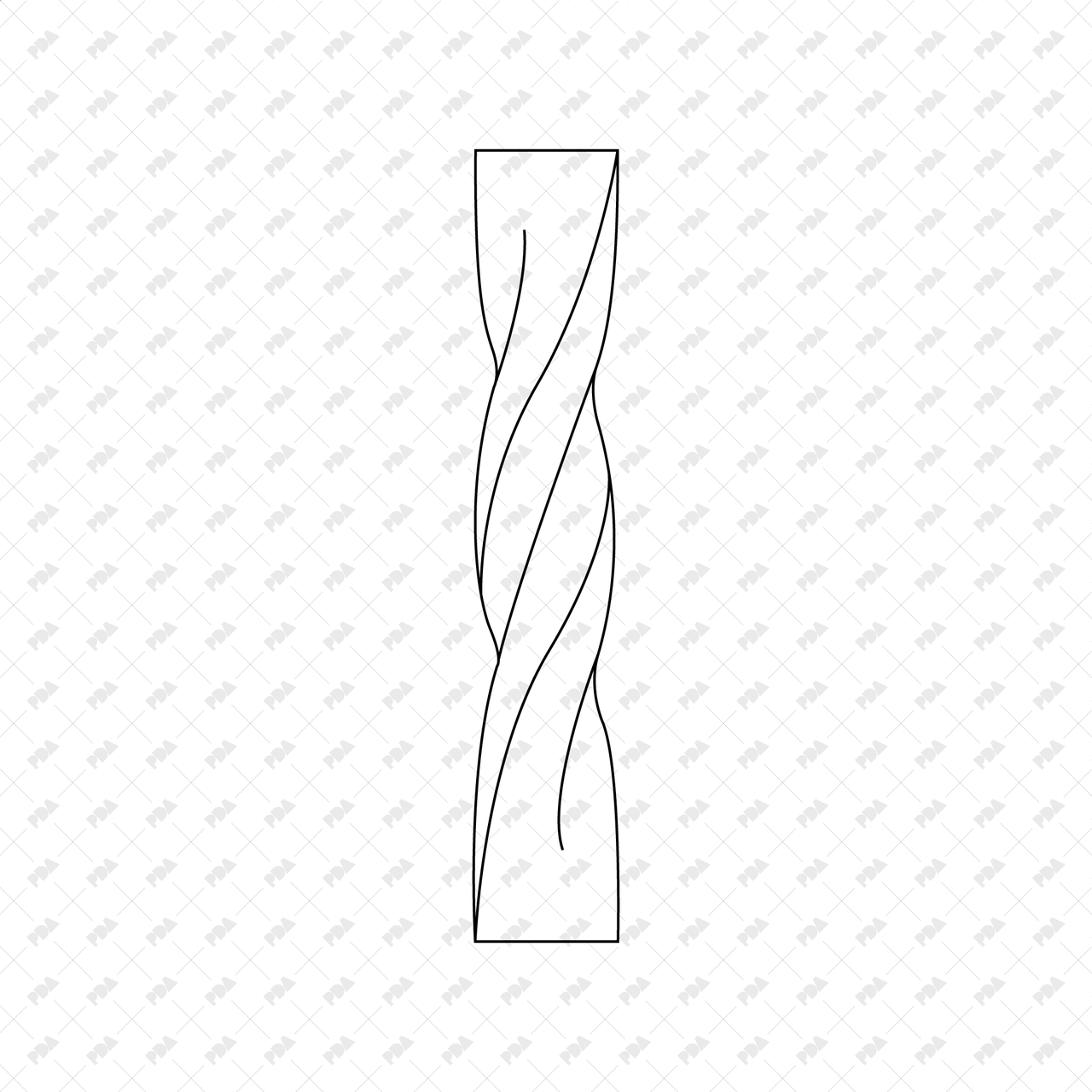 CAD, Vector Modern Columns Set