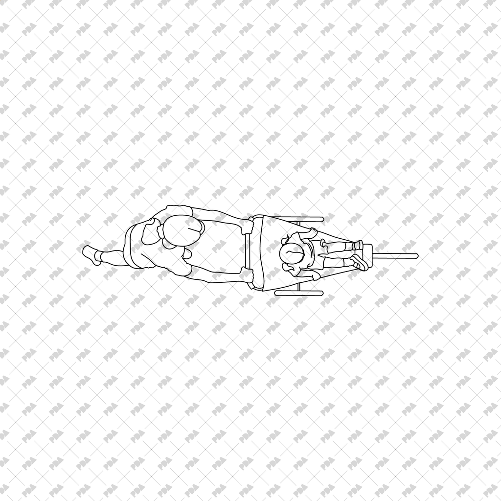 CAD, Vector Daily Life People Set (Top and side view) | Post Digital ...