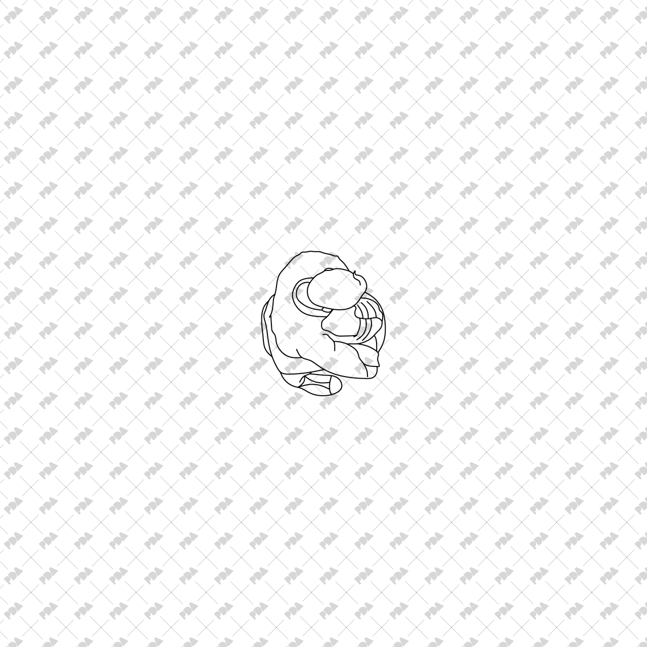 CAD, Vector Daily Life People Set (Top and side view)