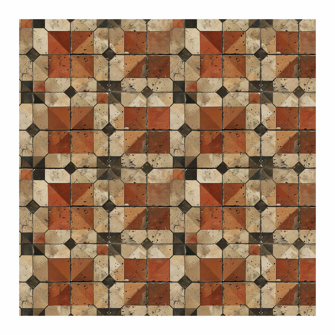 Seamless Terracotta Tile Patterns for Illustrator Designs