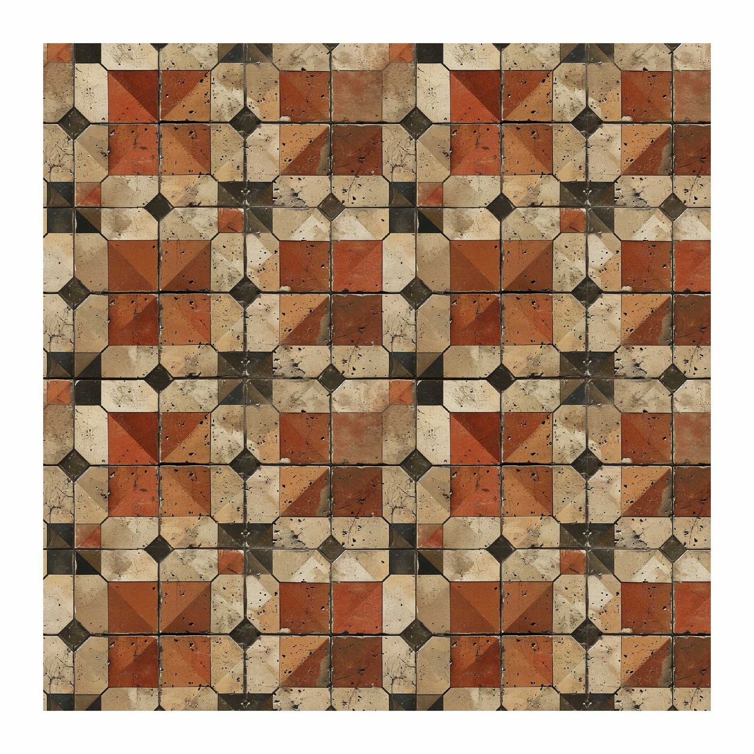 Seamless Terracotta Tile Patterns for Illustrator Designs