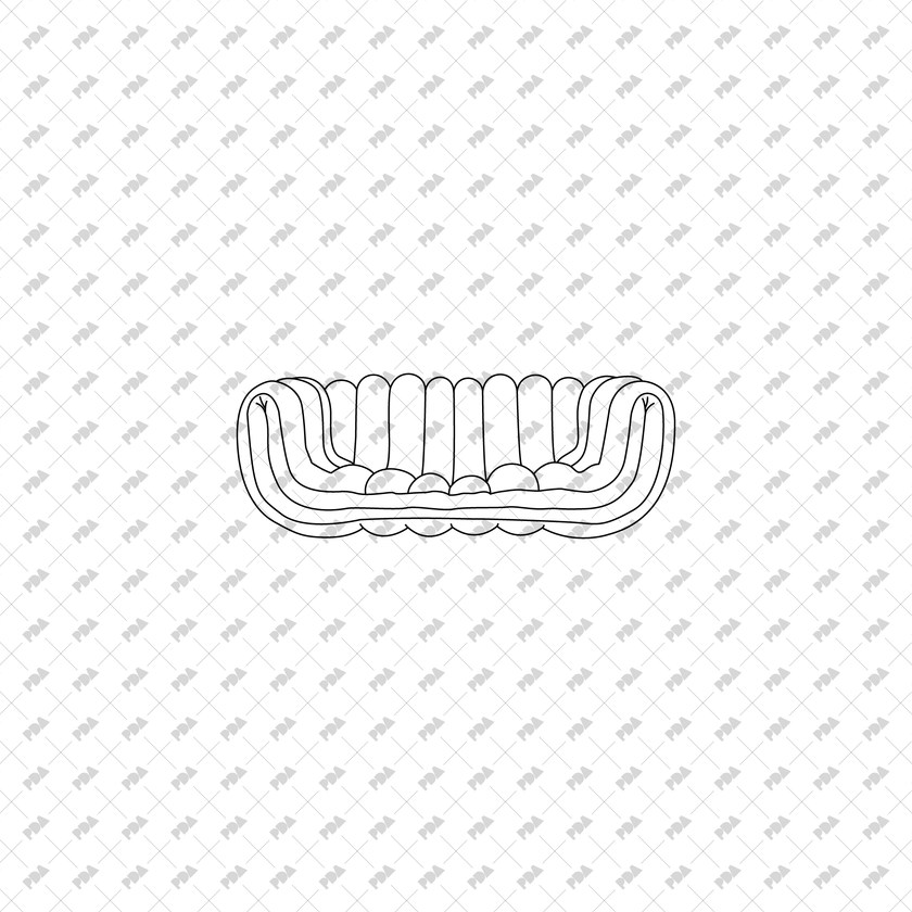 CAD, Vector Sofas in Front View | Post Digital Architecture