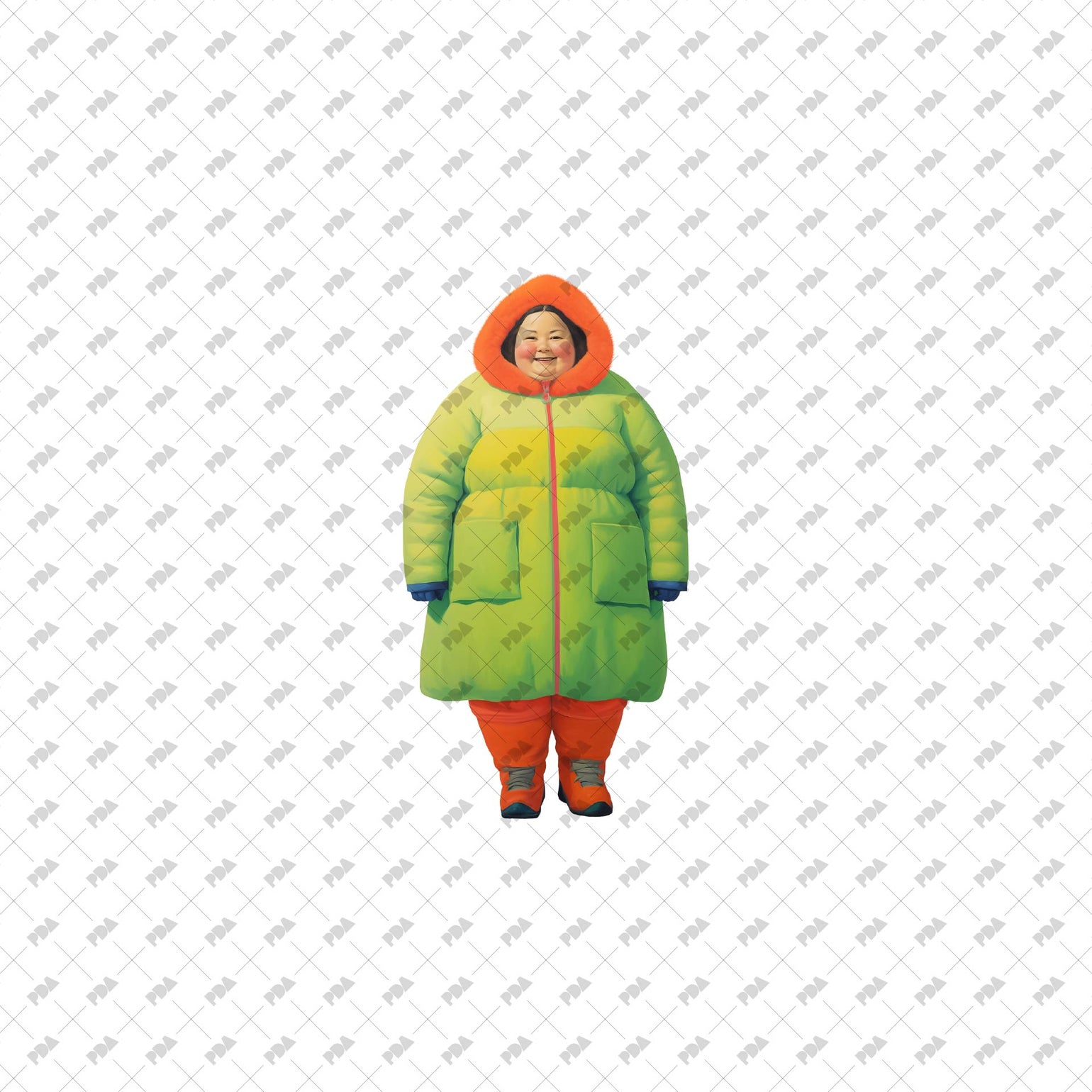 PNG Cutout Post Digital Collage Winter Characters