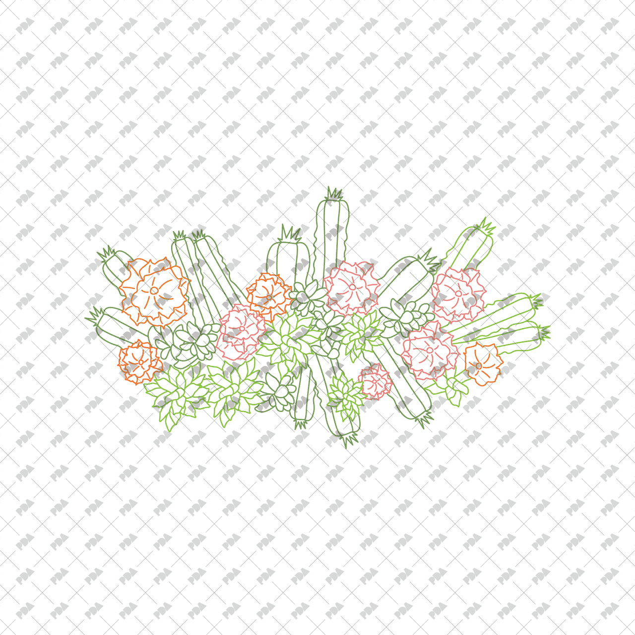 CAD, Vector, PNG Succulent & Cactus Landscapes – Post Digital Architecture