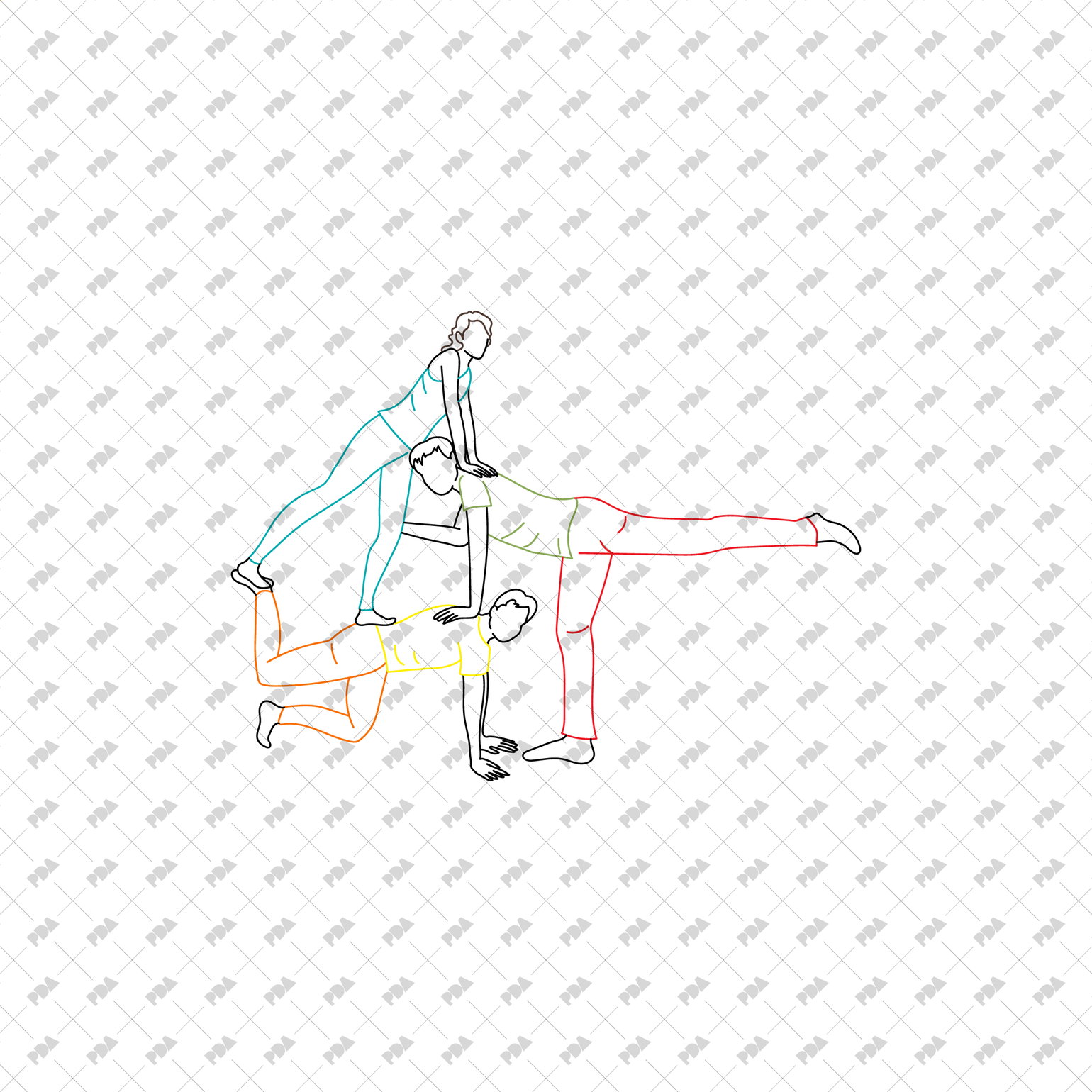 CAD, Vector Acrobalance and Acrobatics Characters