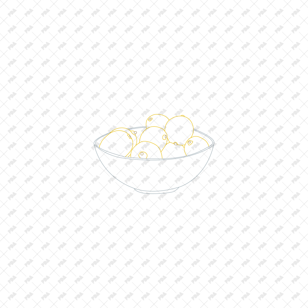 CAD, Vector Fruits and Veggies Set