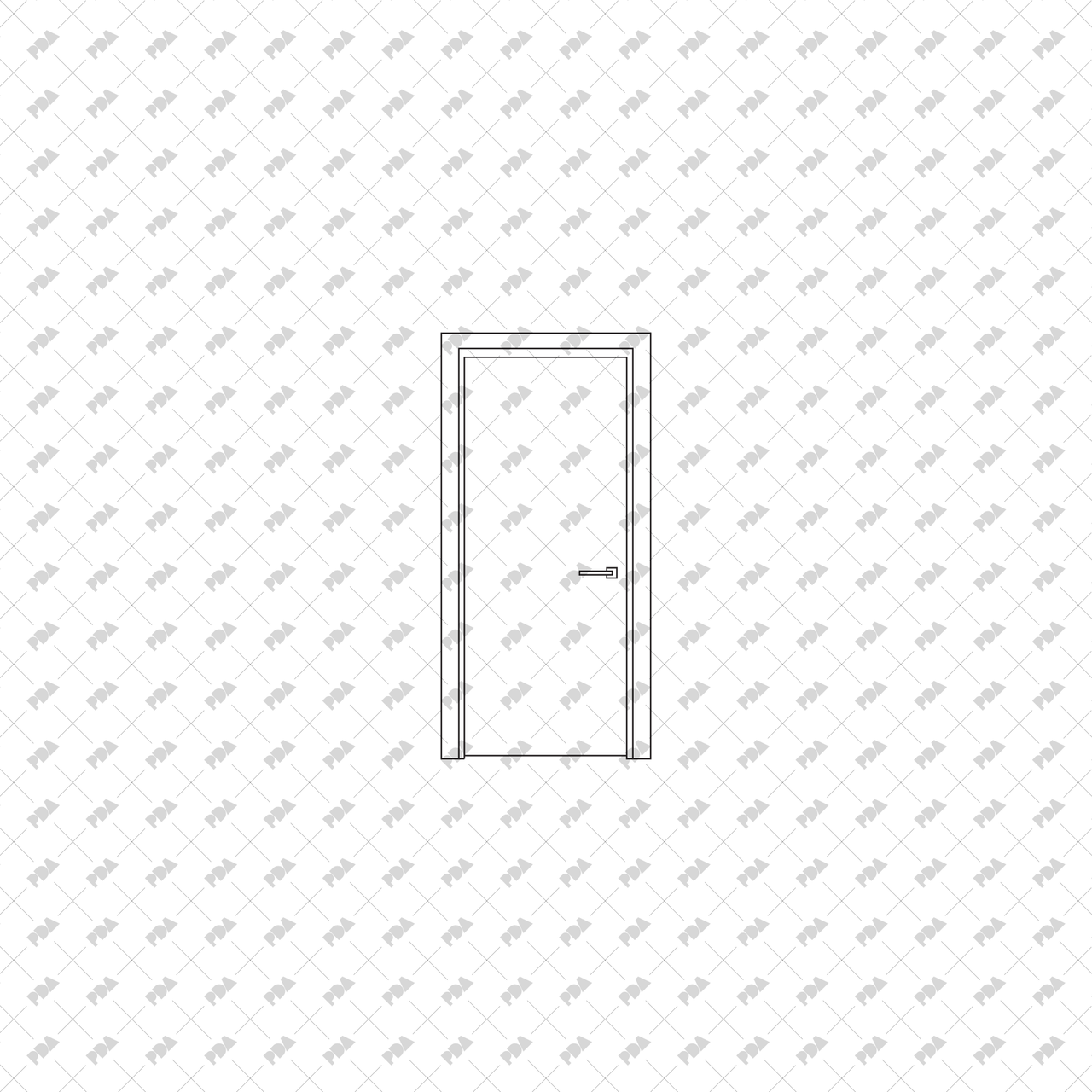 CAD Vector Doors Set for Architectural Drawings