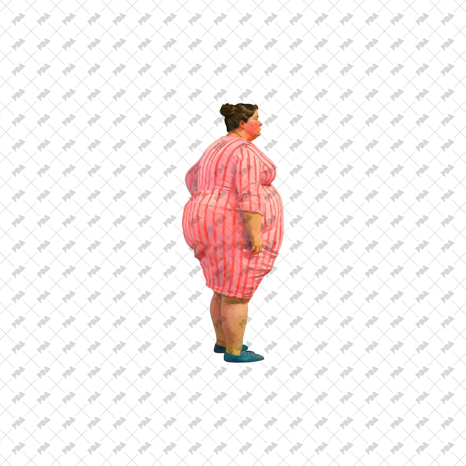 PNG Post Digital Collage Side View Characters | Post Digital Architecture