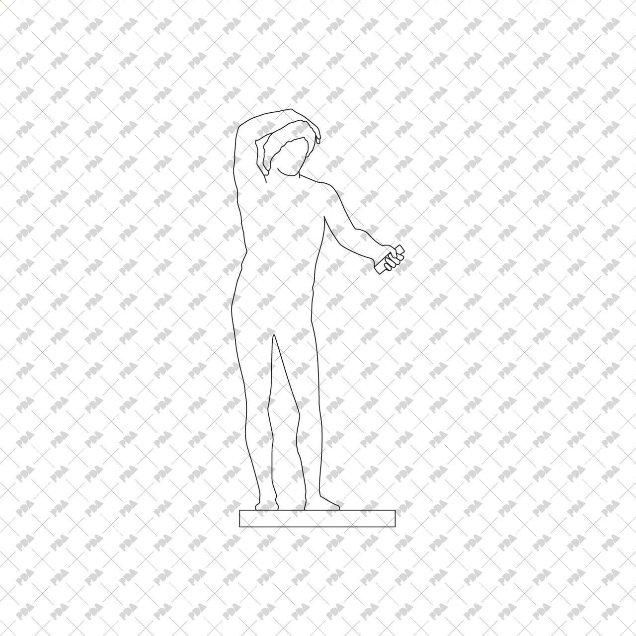 CAD, Vector Ancient Statues – Post Digital Architecture