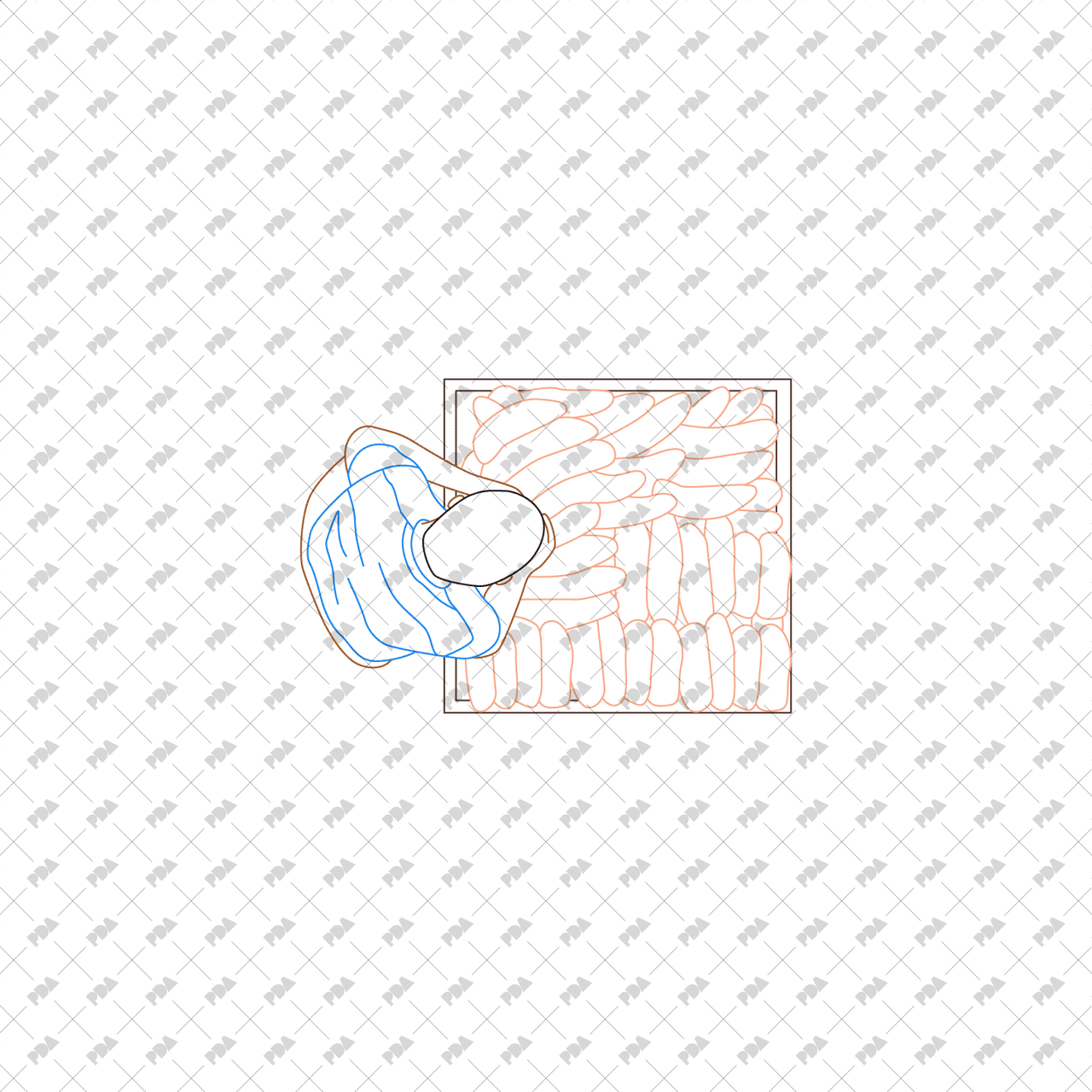 CAD, Vector, PNG Supermarket Items – Top View in Color & B/W
