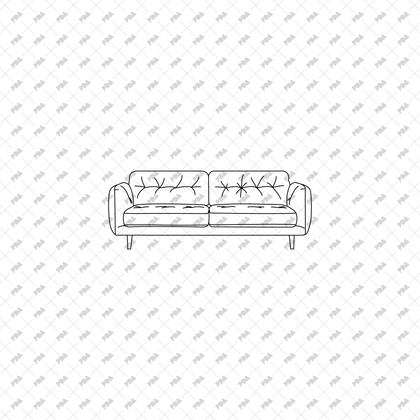 CAD, Vector Sofas in Front View | Post Digital Architecture