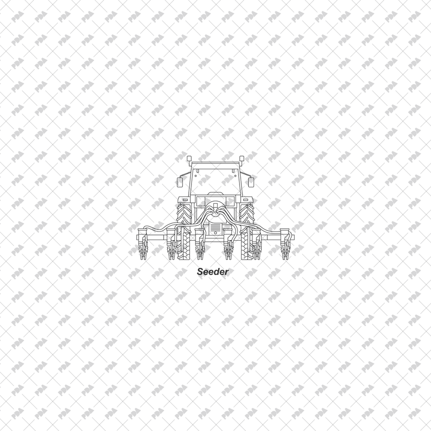 CAD Vector Farm Vehicles for Agricultural Drawings