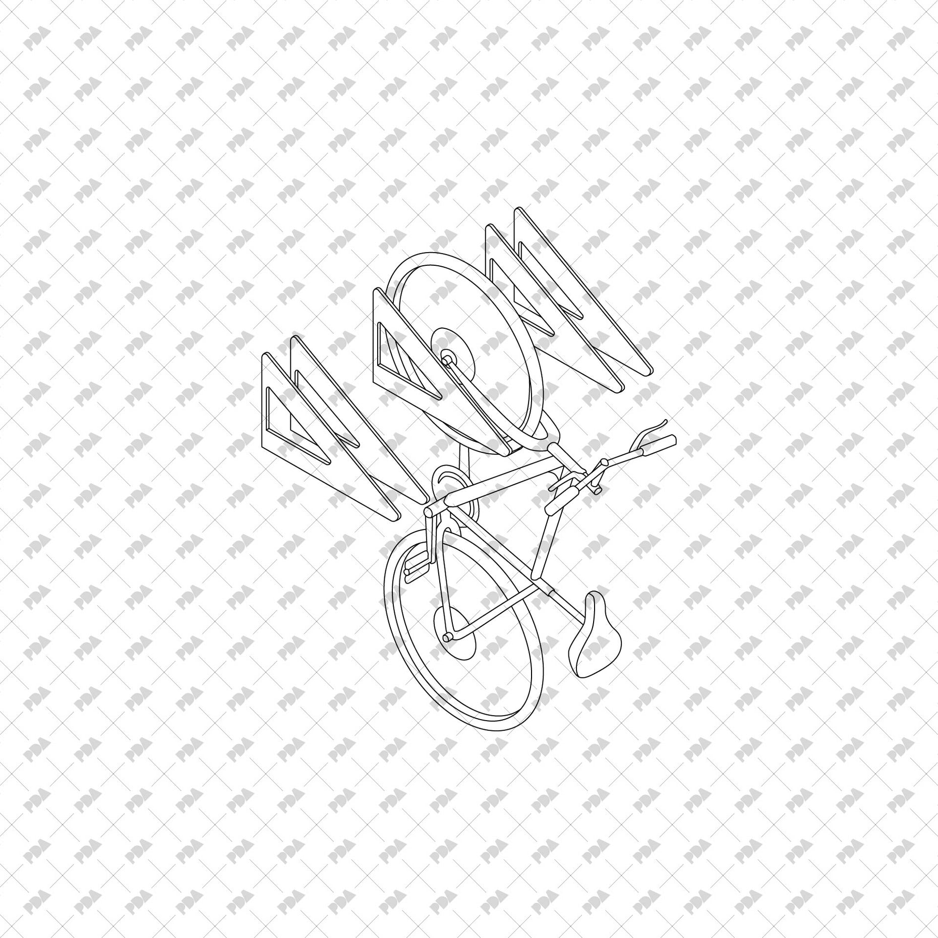 CAD, Vector Isometric Sport's Equipment