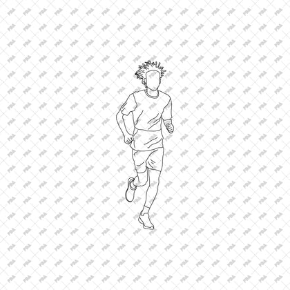 CAD Vector Running & Jogging Characters for Drawings