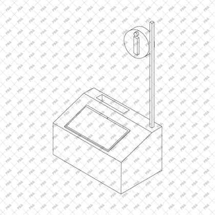 CAD, Vector Isometric Lobby Furniture Set – Post Digital Architecture