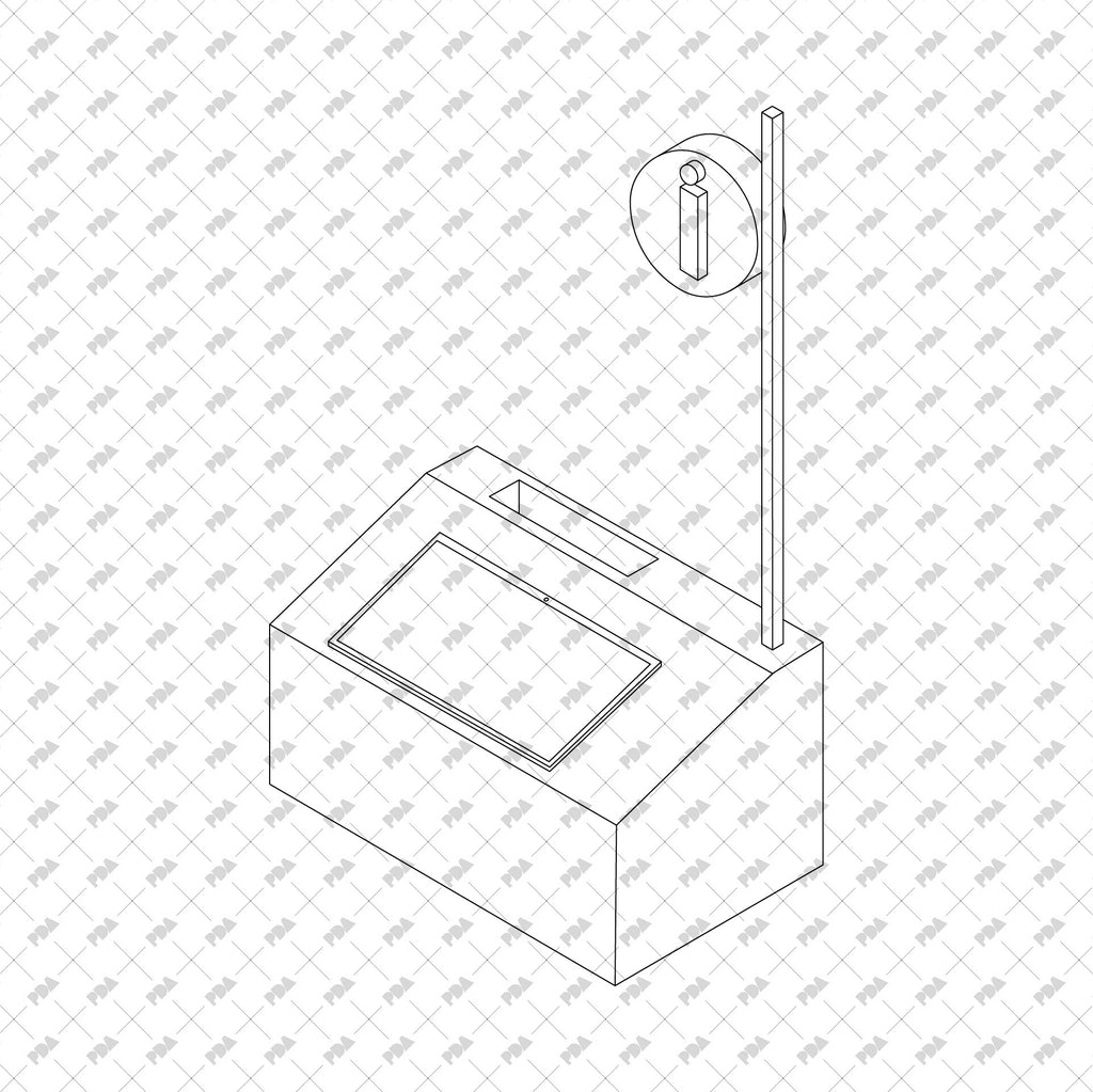 CAD, Vector Isometric Lobby Furniture Set | Post Digital Architecture