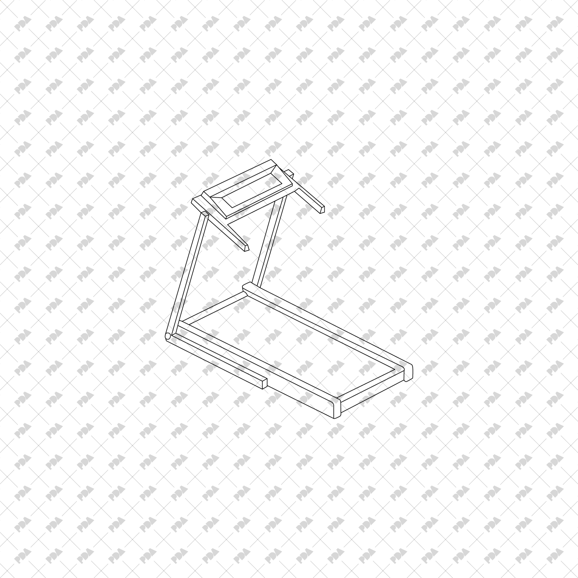 CAD, Vector Isometric Home Gym Set