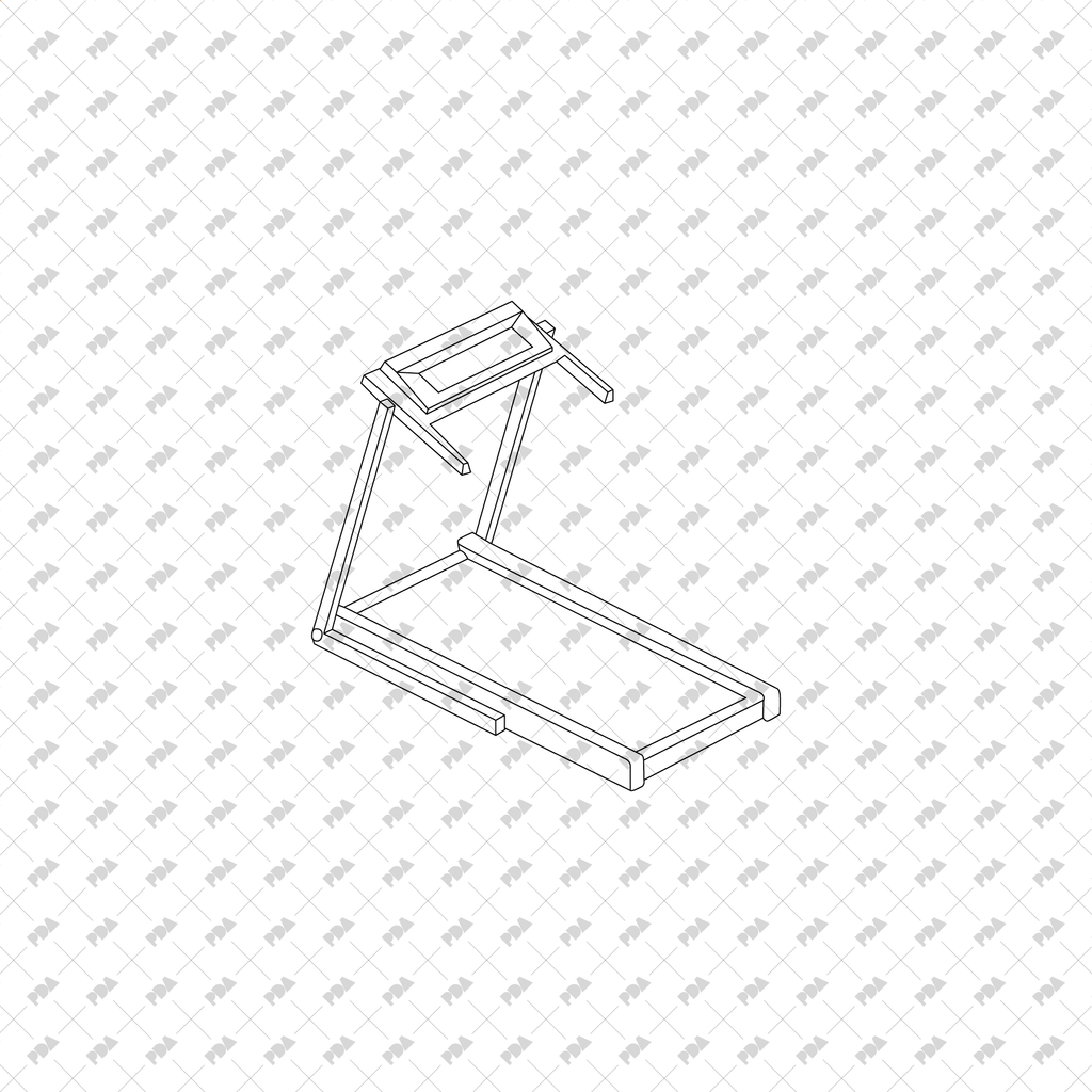 CAD, Vector Isometric Home Gym Set