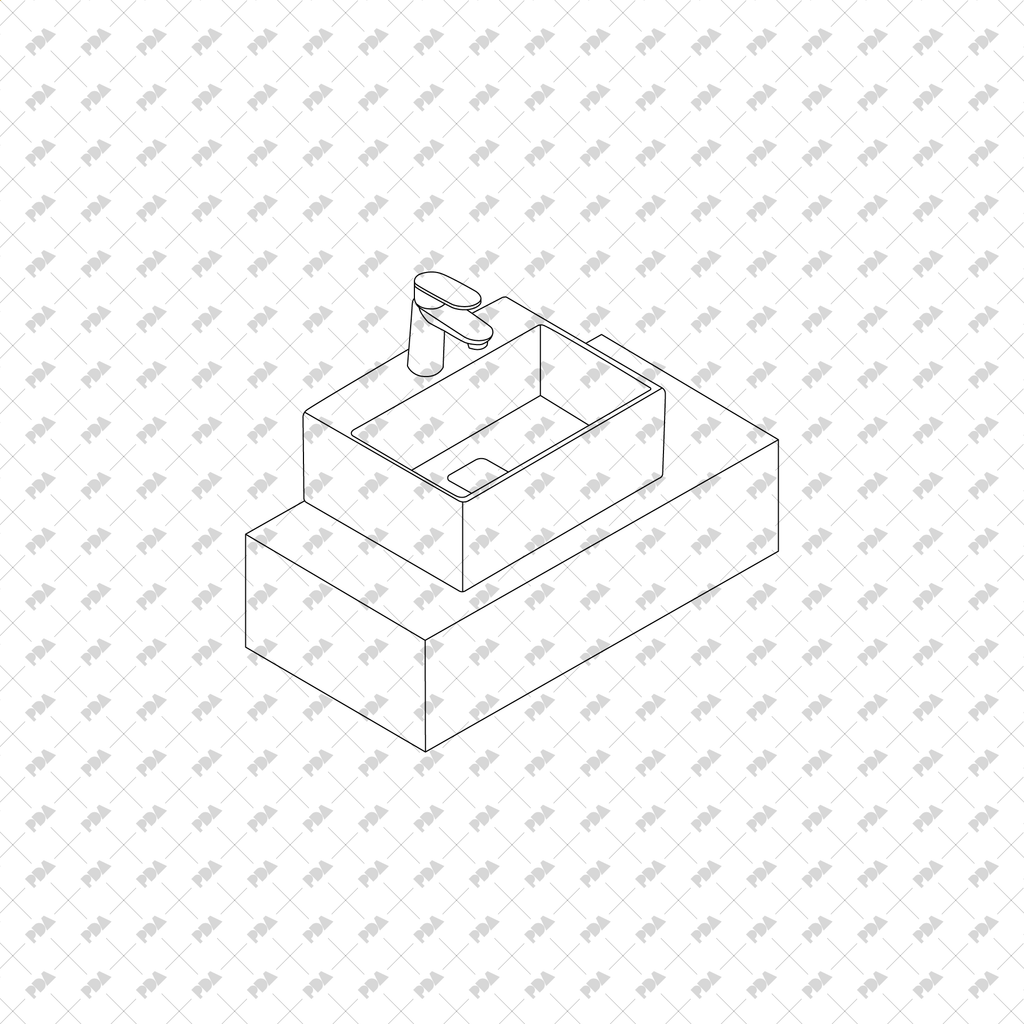 CAD, Vector Isometric Toilet Set