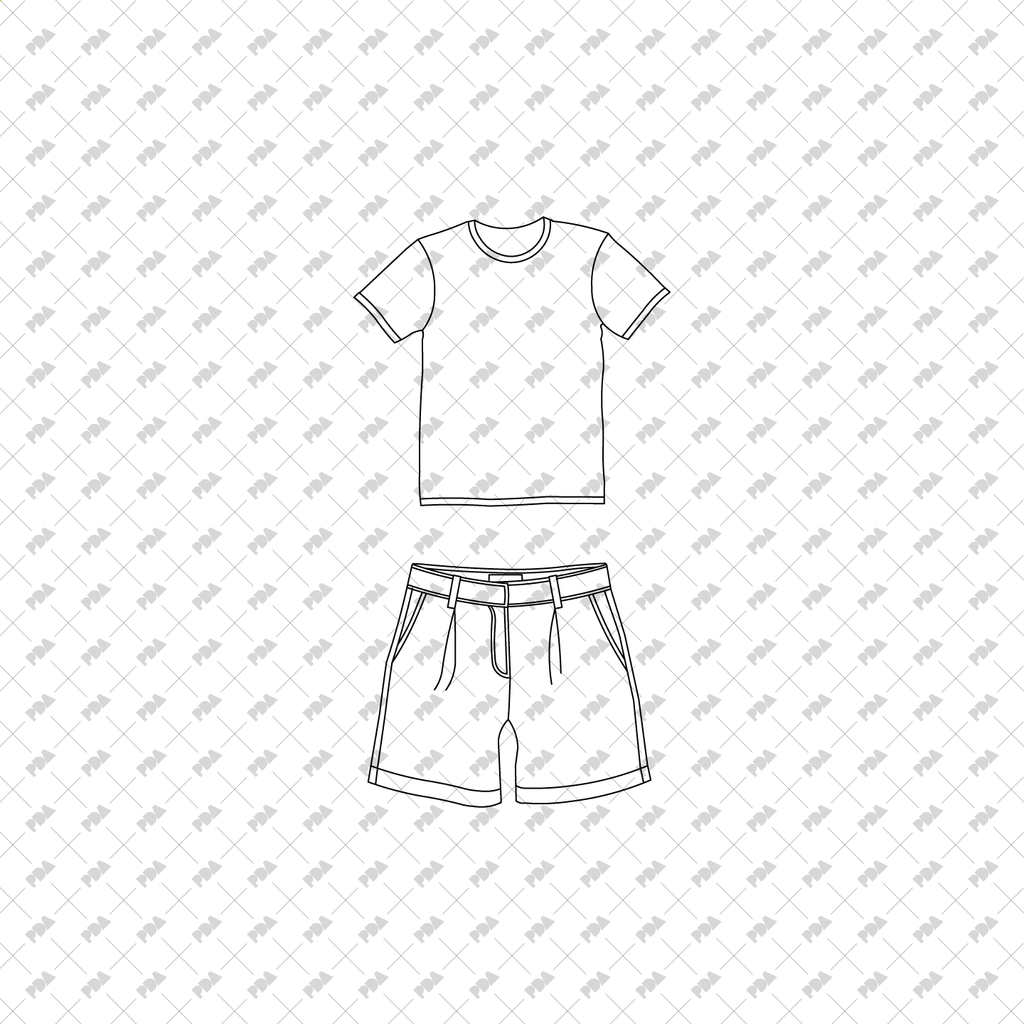 CAD, Vector Clothes in Top View