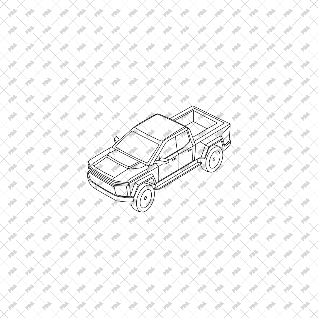 CAD, Vector, PNG Axonometric Vehicles