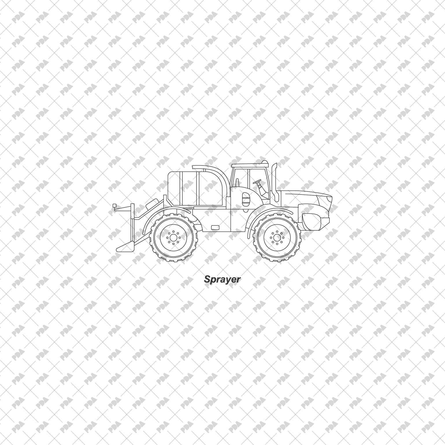 CAD Vector Farm Vehicles for Agricultural Drawings