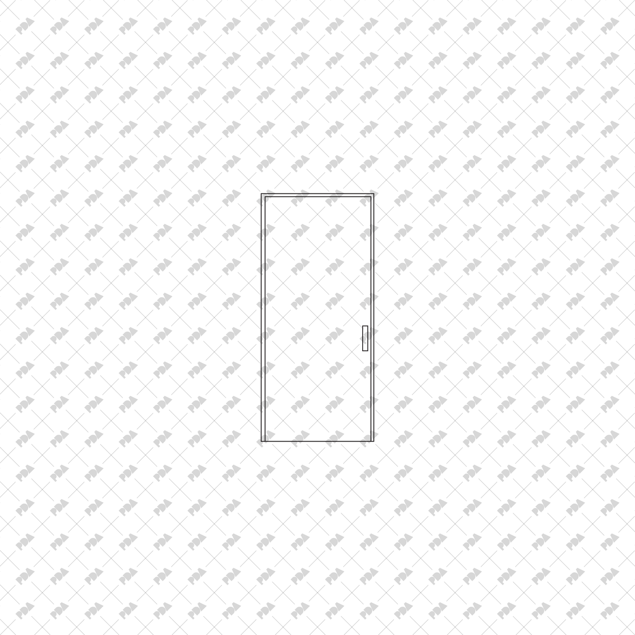 CAD Vector Doors Set for Architectural Drawings