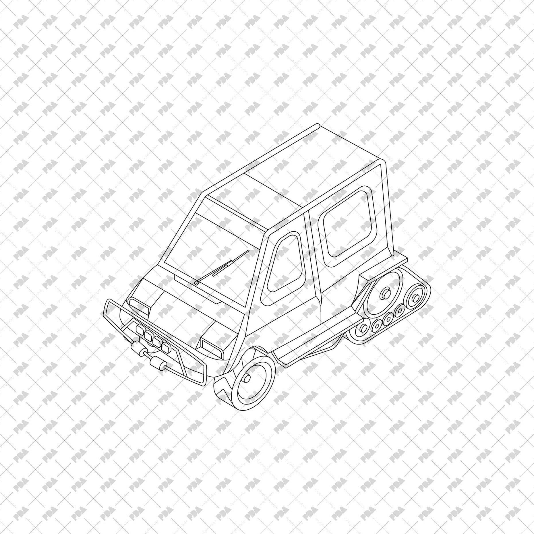 CAD, Vector Isometric Sport's Equipment