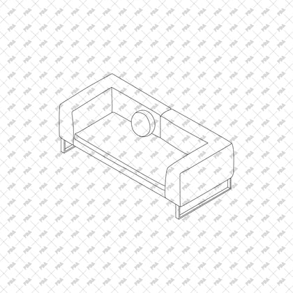 CAD, Vector Isometric Lobby Furniture Set – Post Digital Architecture