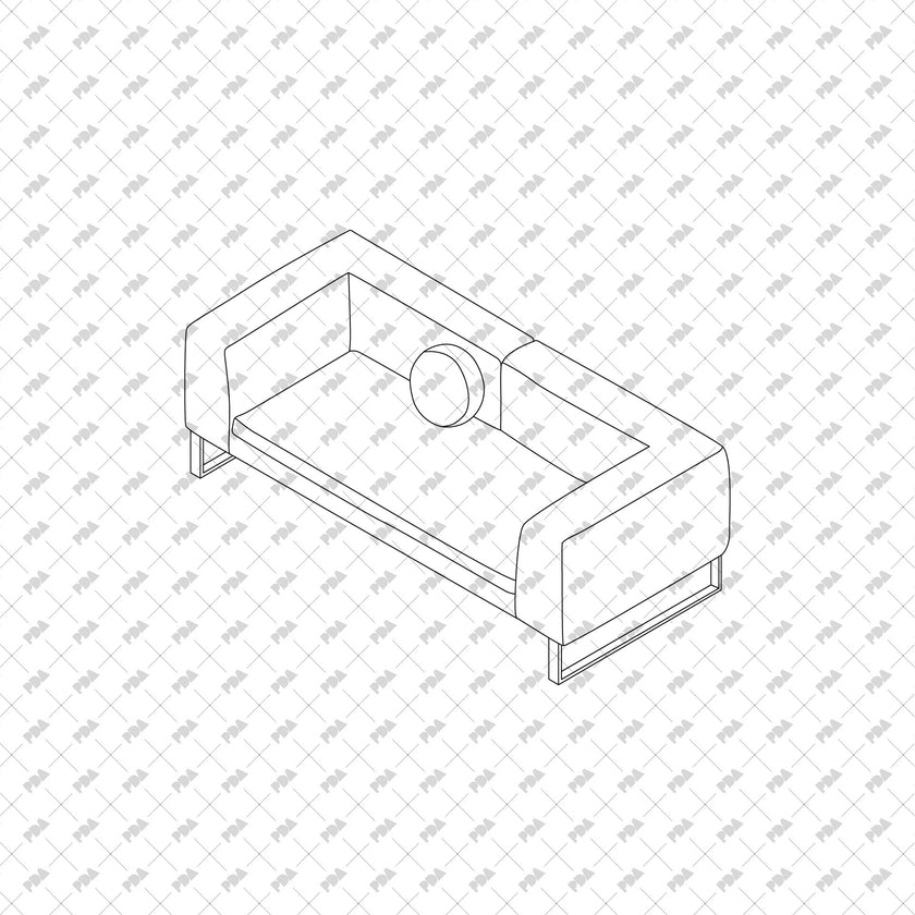 CAD, Vector Isometric Lobby Furniture Set – Post Digital Architecture
