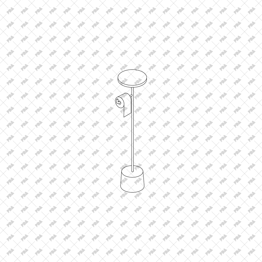 CAD, Vector Isometric Toilet Set