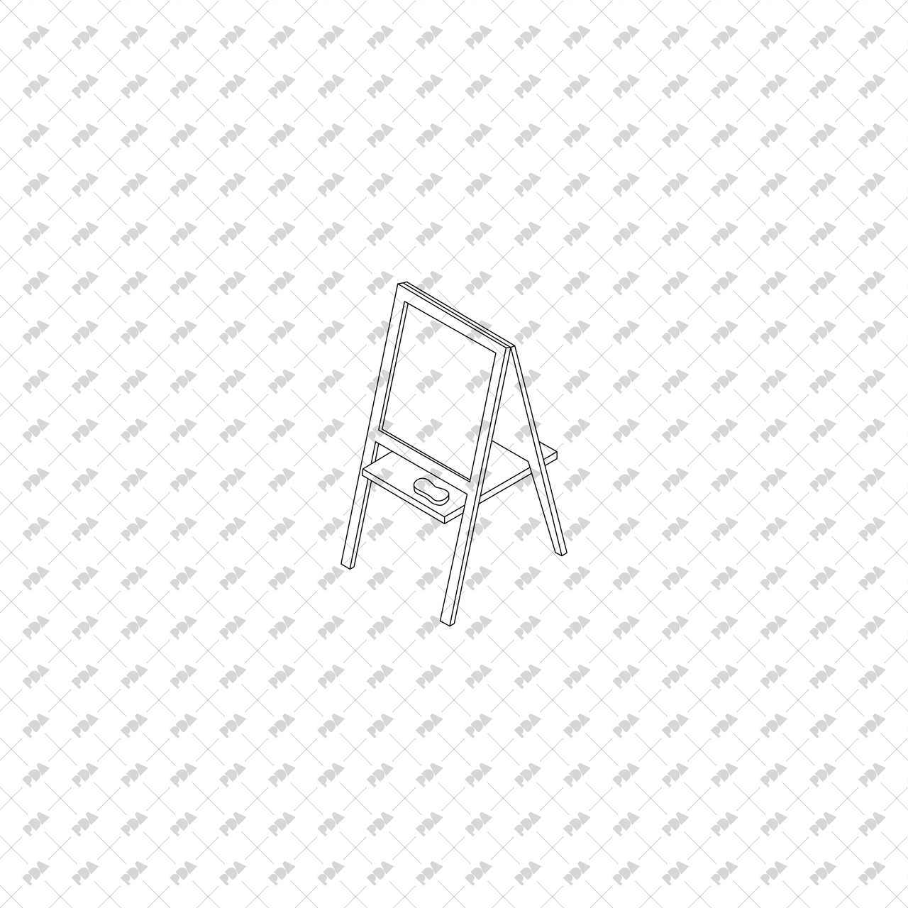 CAD, Vector Isometric Kids' Room Set