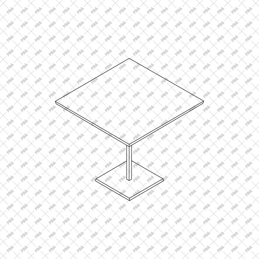 CAD, Vector Isometric Bar and Restaurant Furniture