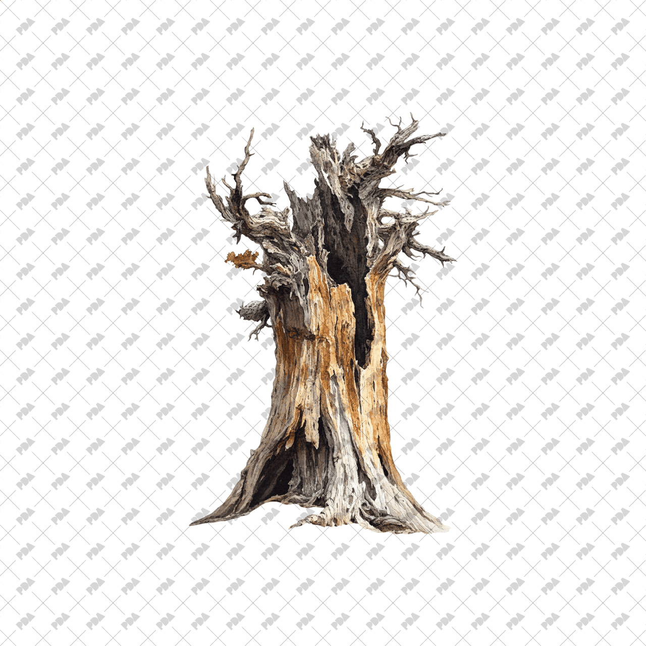 PNG Watercolor Dead Trees for Architectural Drawings