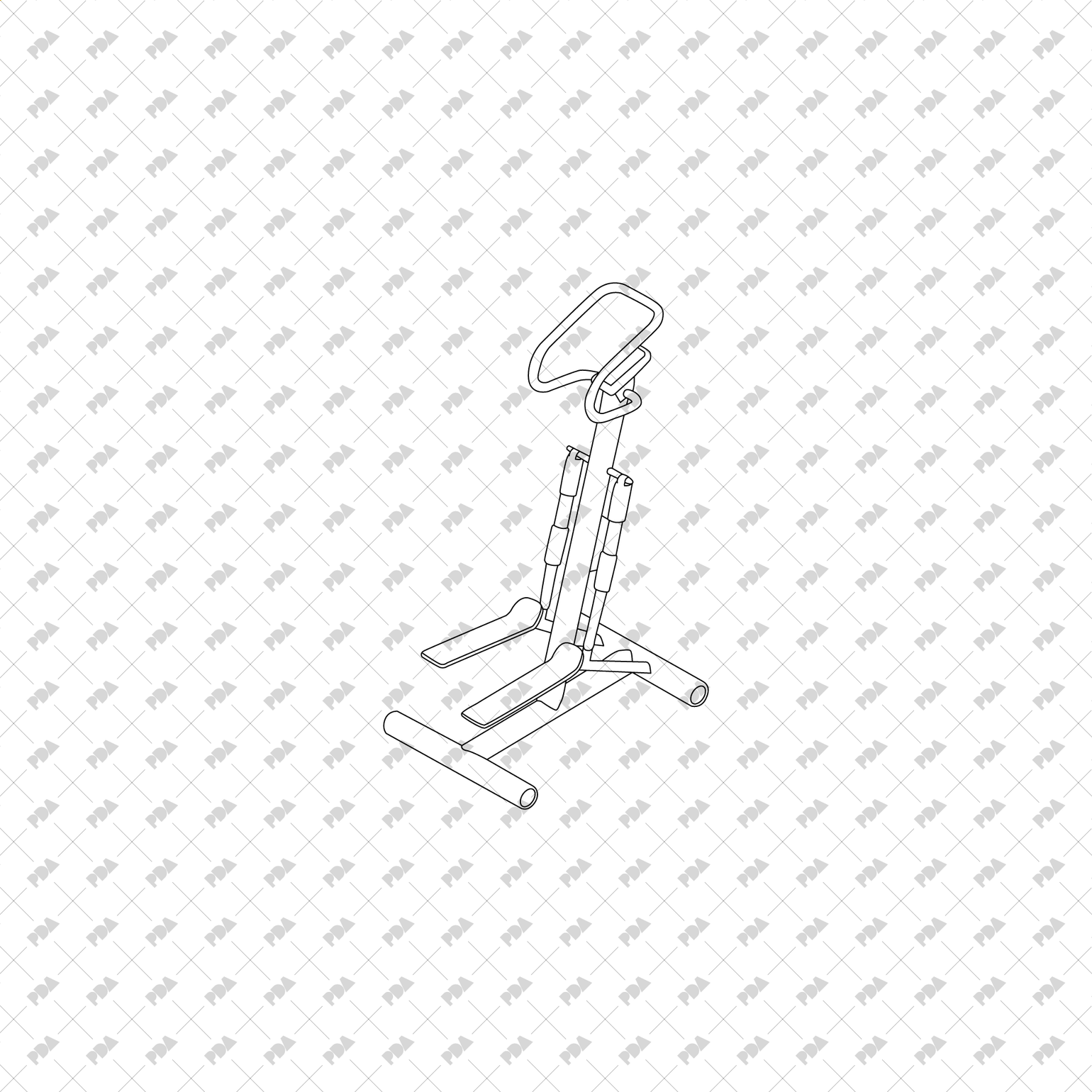 CAD, Vector Isometric Home Gym Set
