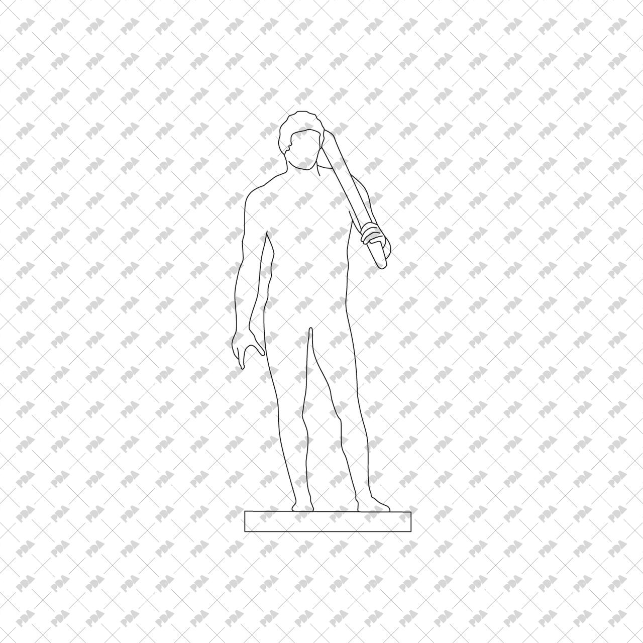 CAD, Vector Ancient Statues – Post Digital Architecture
