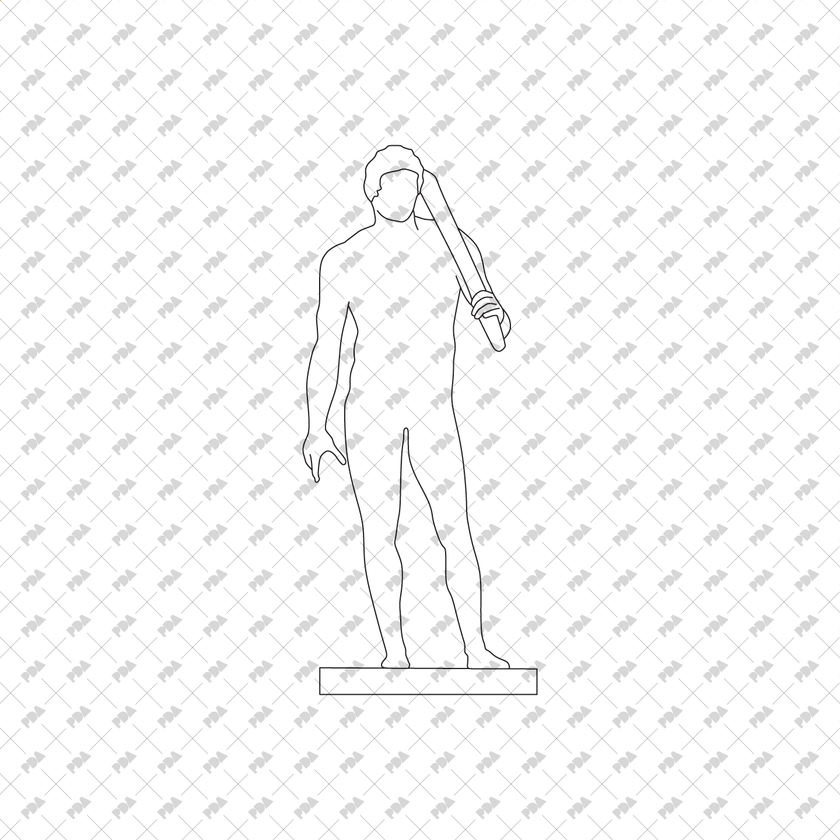 CAD, Vector Ancient Statues | Post Digital Architecture