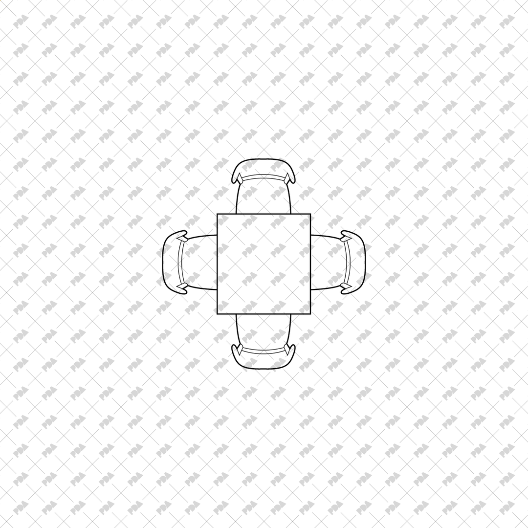 CAD, Vector, PNG Tables, Desks and Chairs in Top View