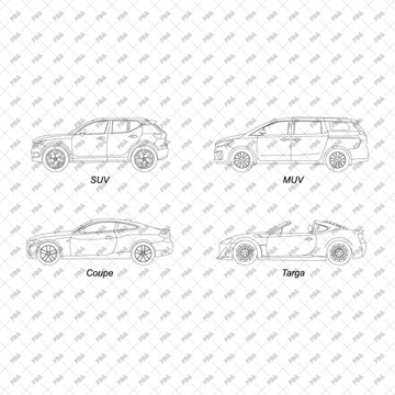 CAD, Vector Vehicles in Side View