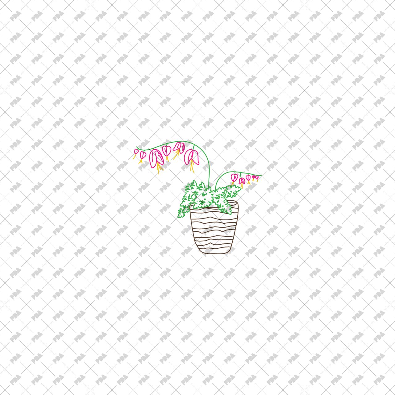 CAD, Vector Indoor Plants in Color