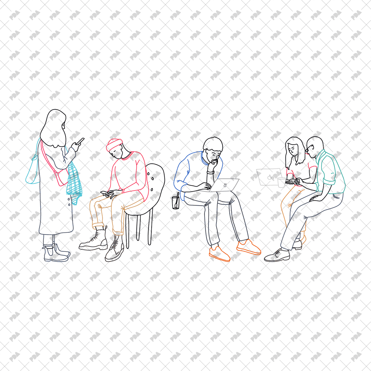 CAD, Vector Hand Drawn Characters Multi-Pack