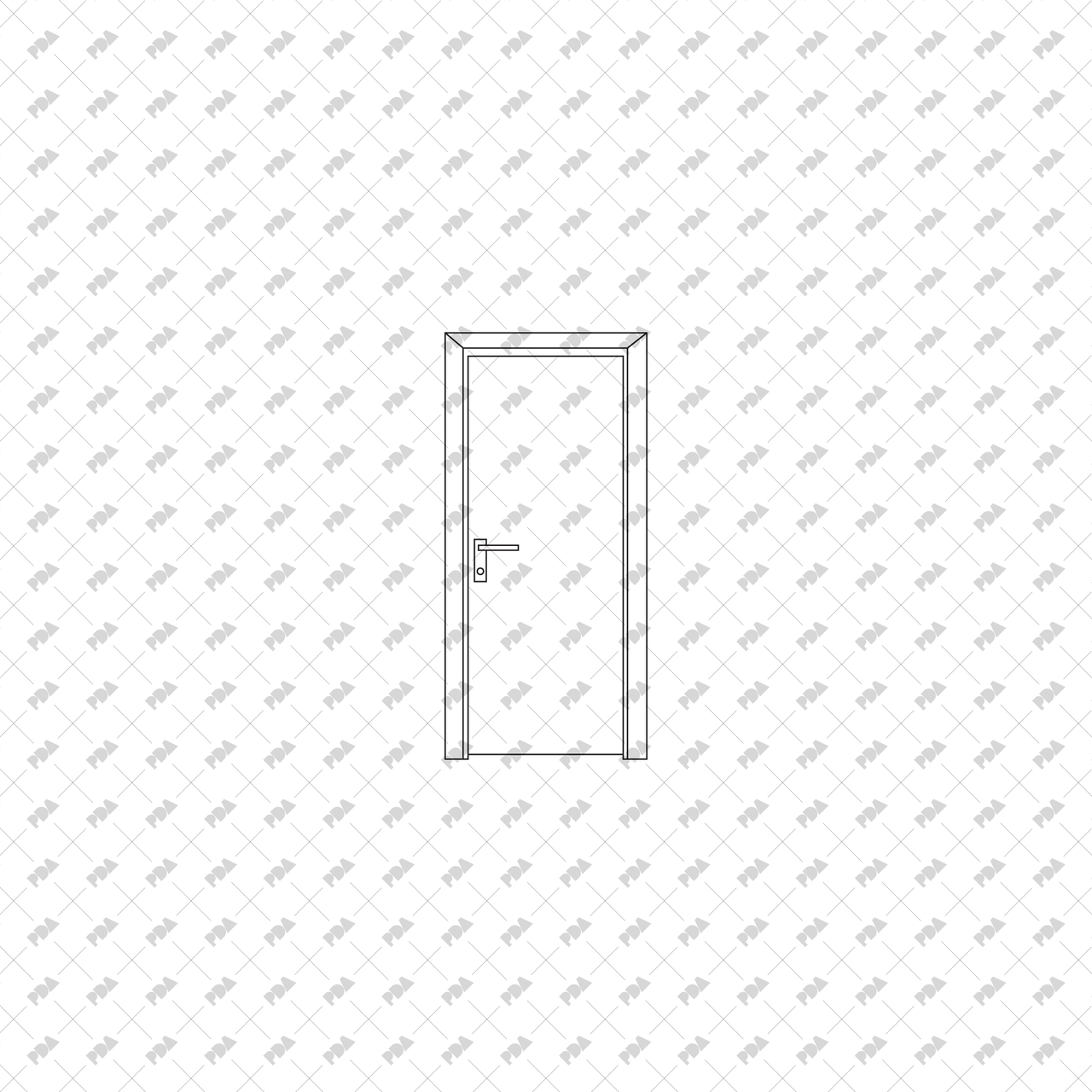CAD Vector Doors Set for Architectural Drawings