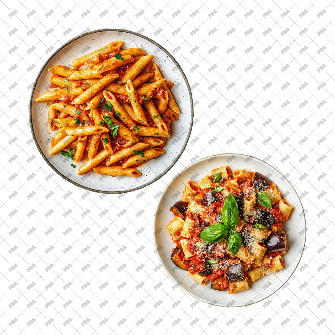 Top View PNG Pasta Set for Plans & Diagrams