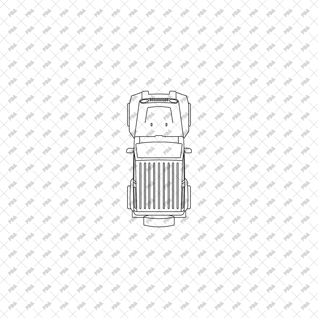 CAD, Vector Vehicles in Top View