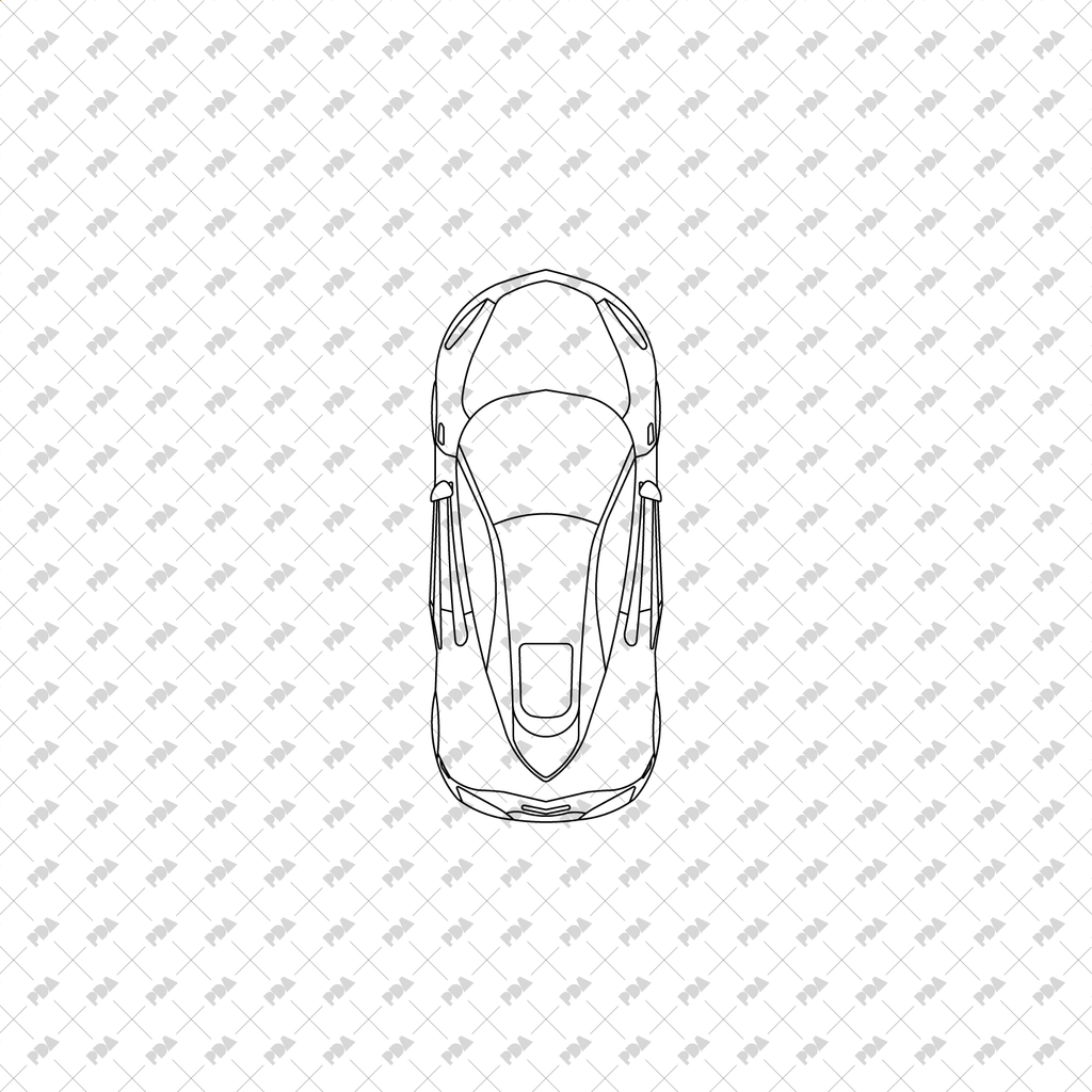 CAD, Vector Vehicles in Top View | Post Digital Architecture