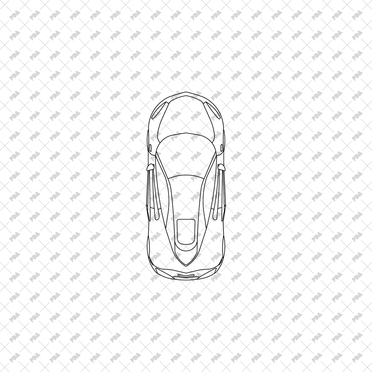 CAD, Vector Vehicles in Top View | Post Digital Architecture