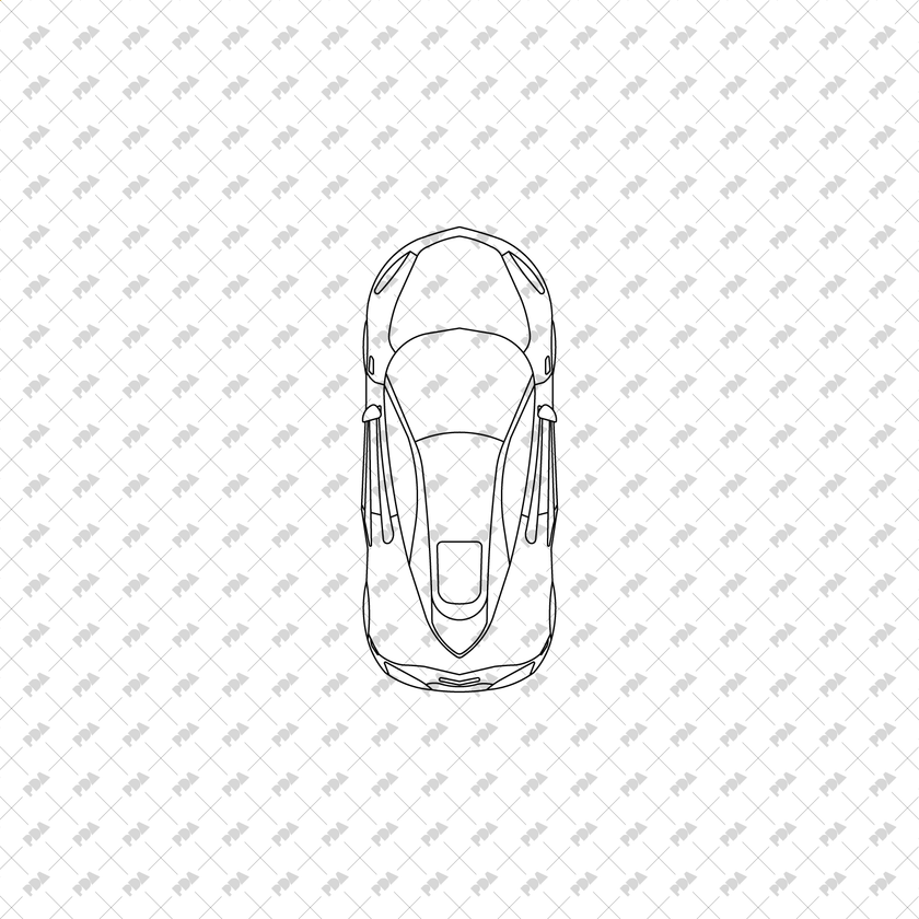 Cad、ベクター車両（上面図）